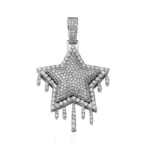 10KW 6.75CTW DIAMOND DRIPPING STAR PENDANT – Johnny Dang & Co